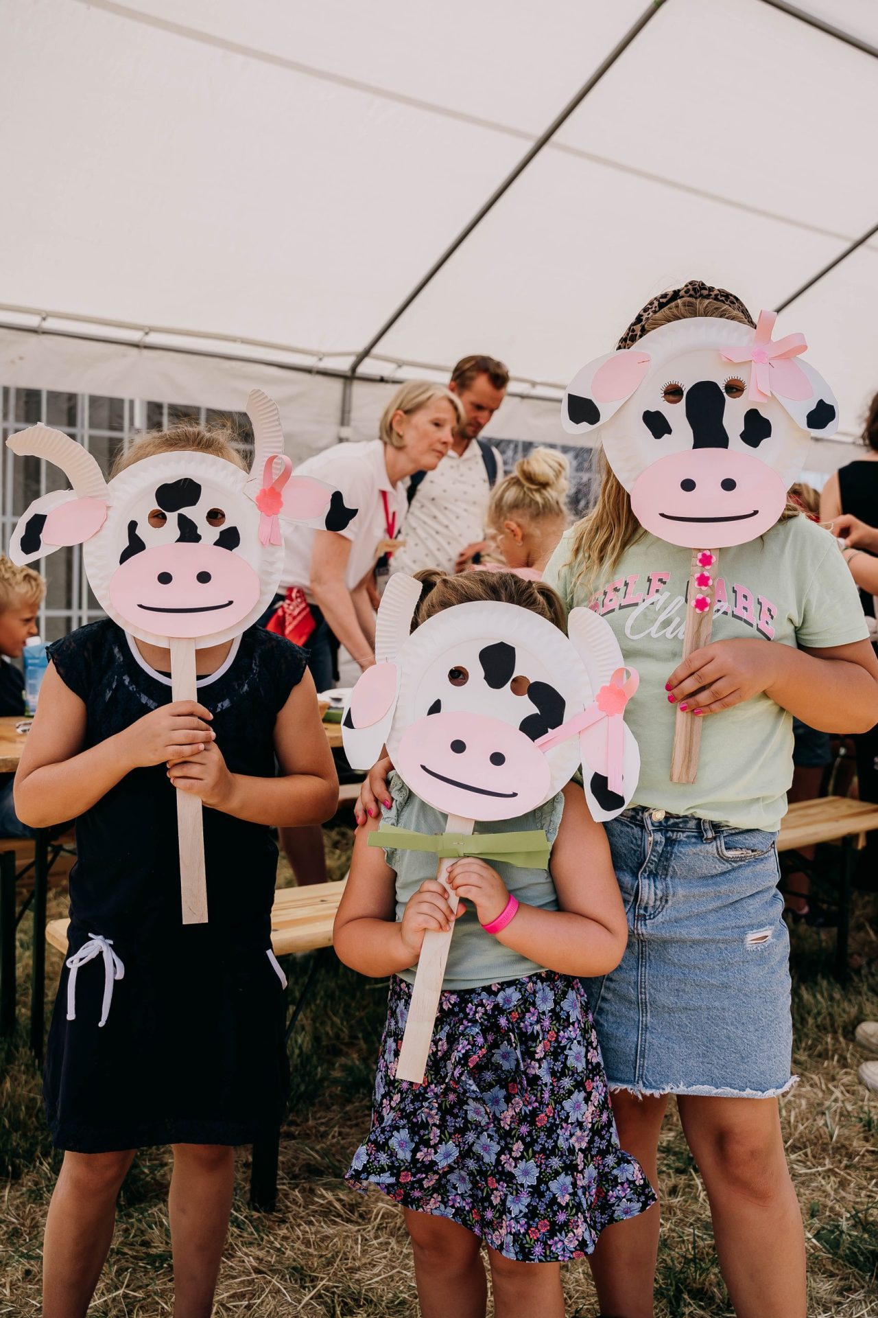 Koe masker maken - Den Eelder